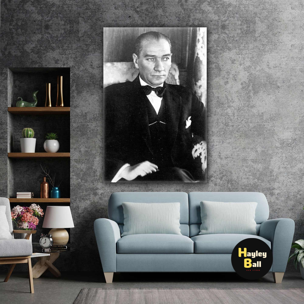Mustafa Kemal Ataturk Military Uniform Charisma Roll Up Canv - Inspire ...