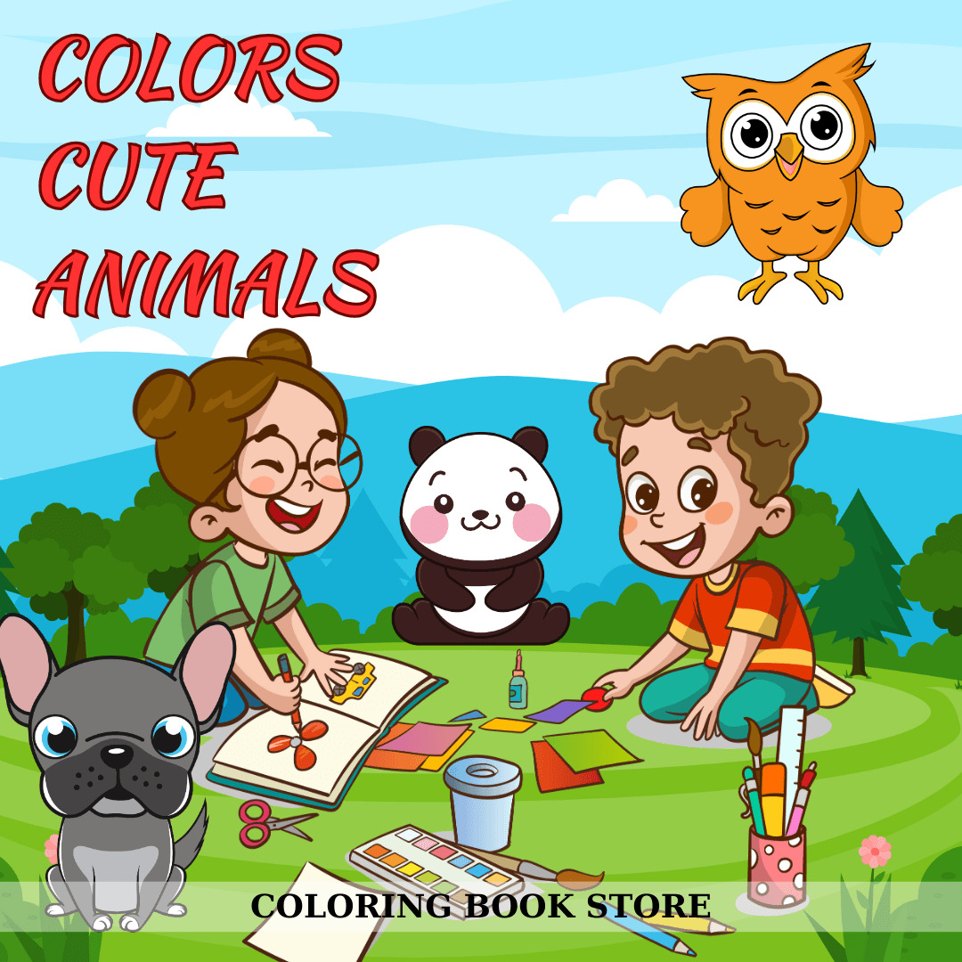Coloring Book Cute Animals, Easy Coloring Pages, Coloring Bo | Inspire ...