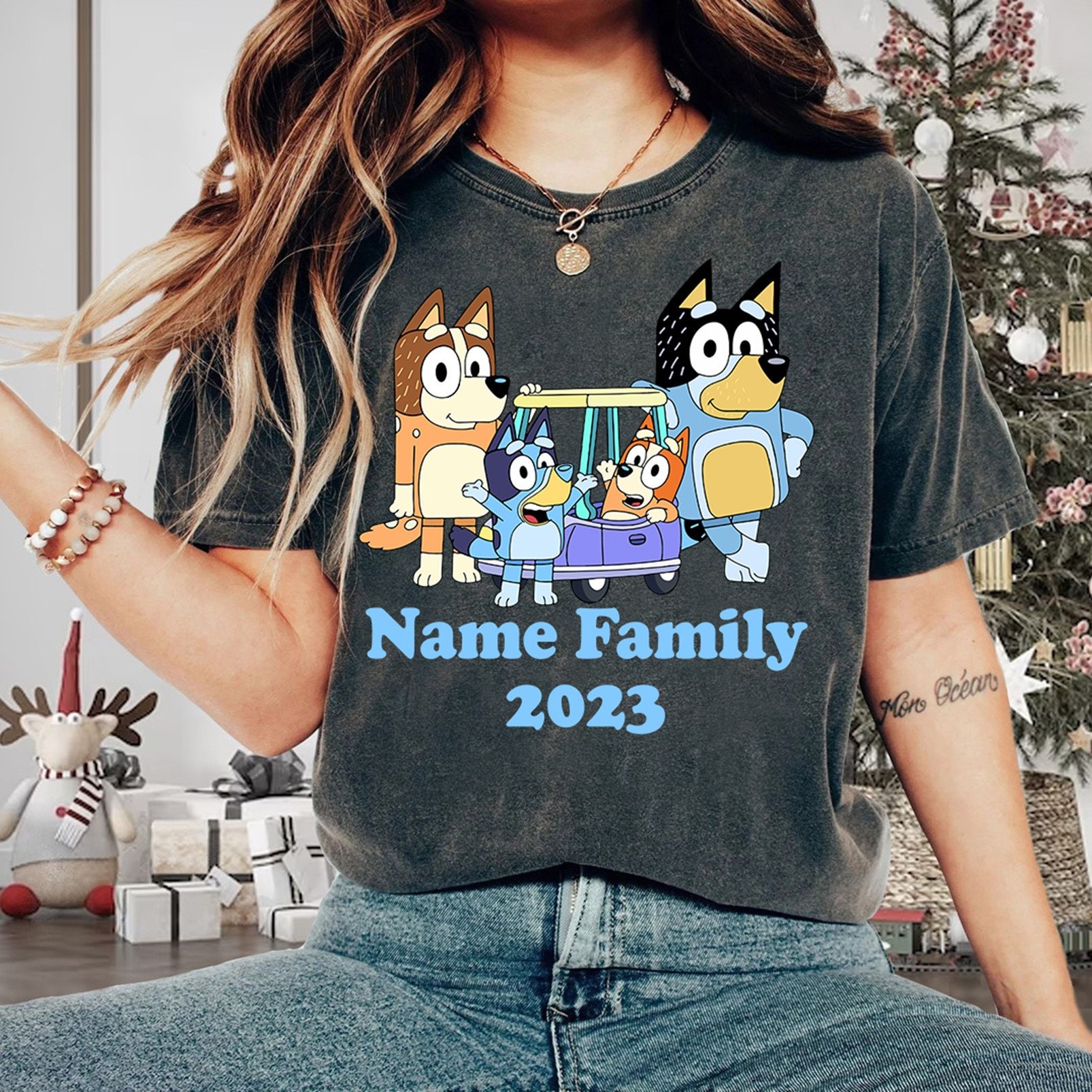 Bluey Family Shirt Personalized Bluey Birthday Shirt Custo | Inspire Uplift