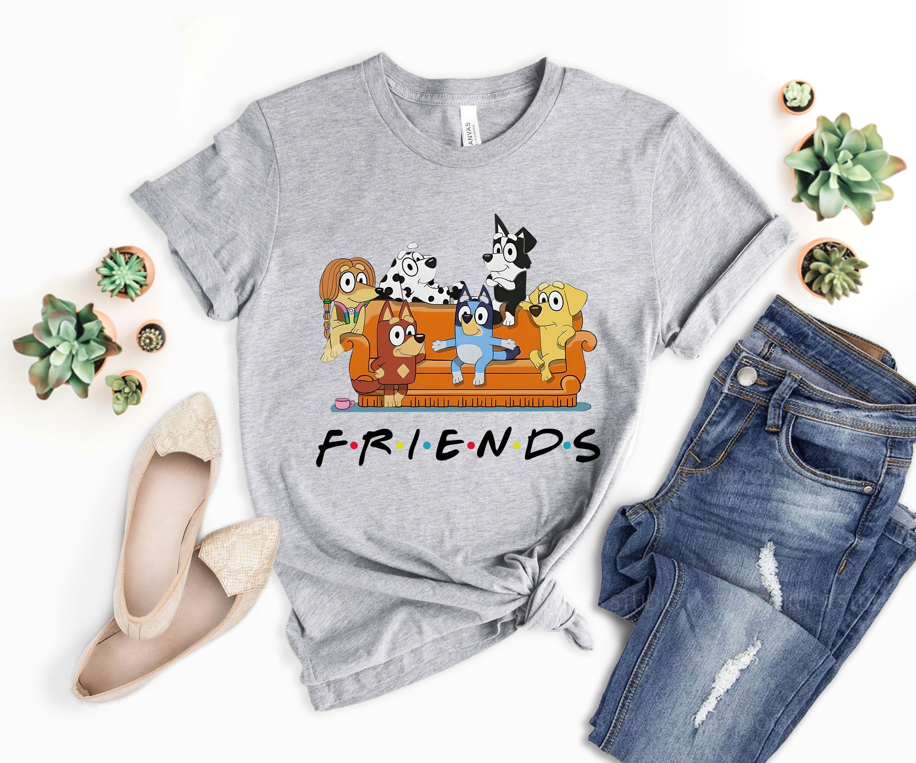 Bluey Friends Shirt, Bluey Birthday Party Tshirt, Bluey Char - Inspire ...