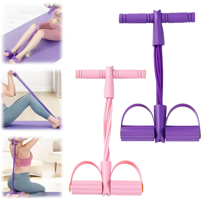 6 Tube Elastic Yoga Pedal Puller, Resistance Fitness Bands | Inspire Uplift