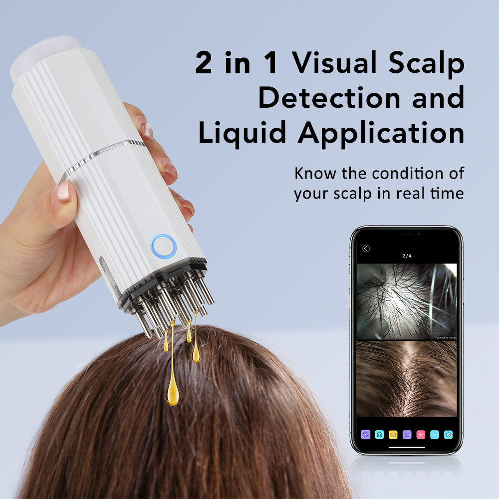 Portable Hair Serum Applicator Comb, Scalp Massager | Inspire Uplift