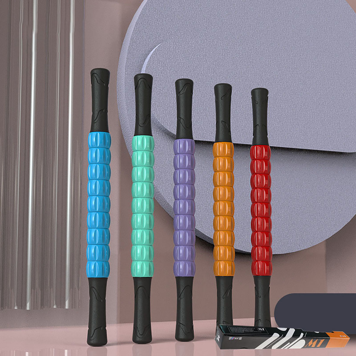 Deep Muscle Gear Massage Stick for Yoga & Fitness | Inspire Uplift
