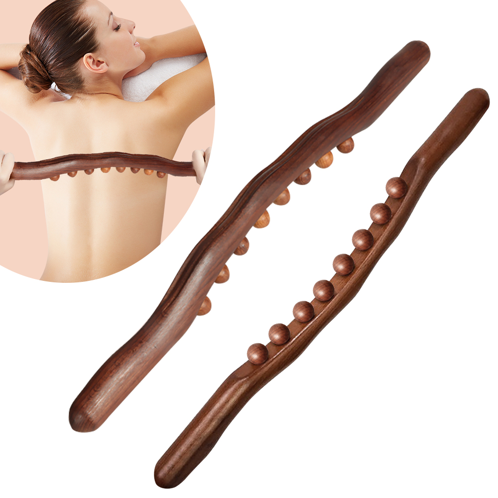 Handheld Wood Massage Roller Stick Lymphatic Drainage Tools | Inspire ...