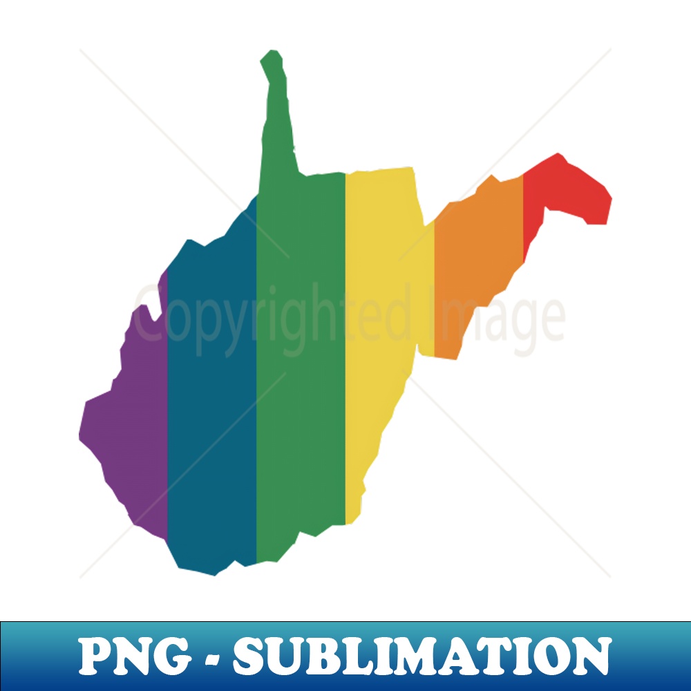 West Virginia State Rainbow - Signature Sublimation PNG File | Inspire ...