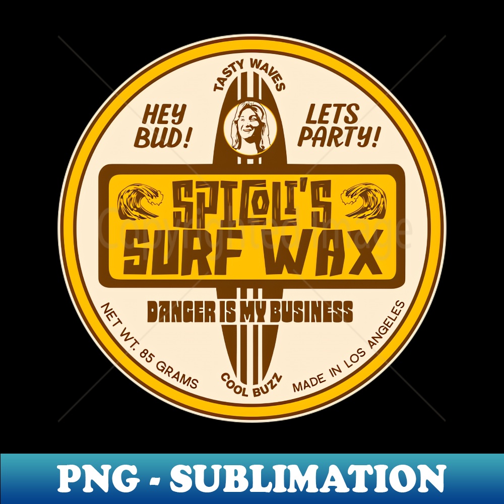 Spicoli's Surf Wax - Exclusive PNG Sublimation Download | Inspire Uplift