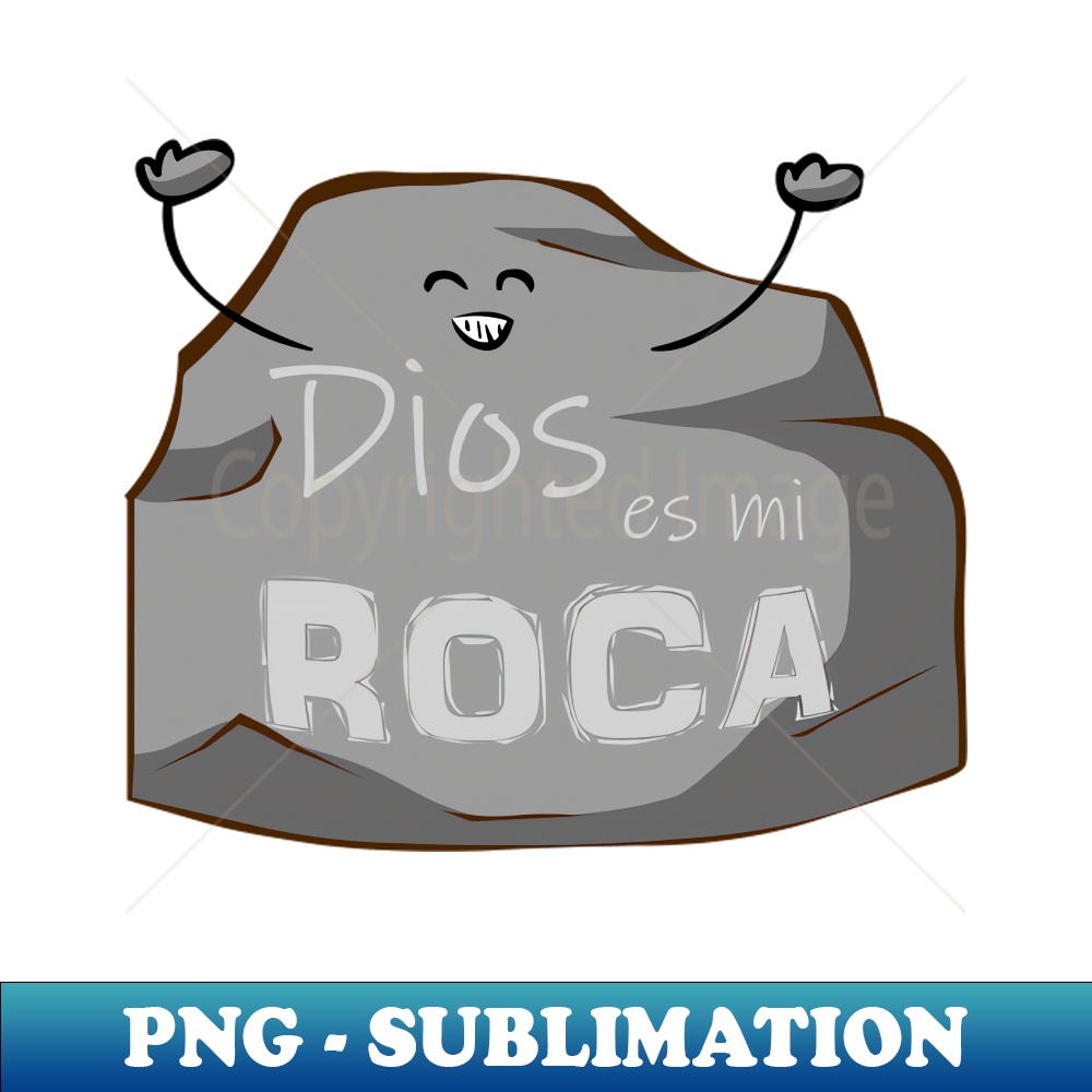 Dios es mi roca - Retro PNG Sublimation Digital Download | Inspire Uplift