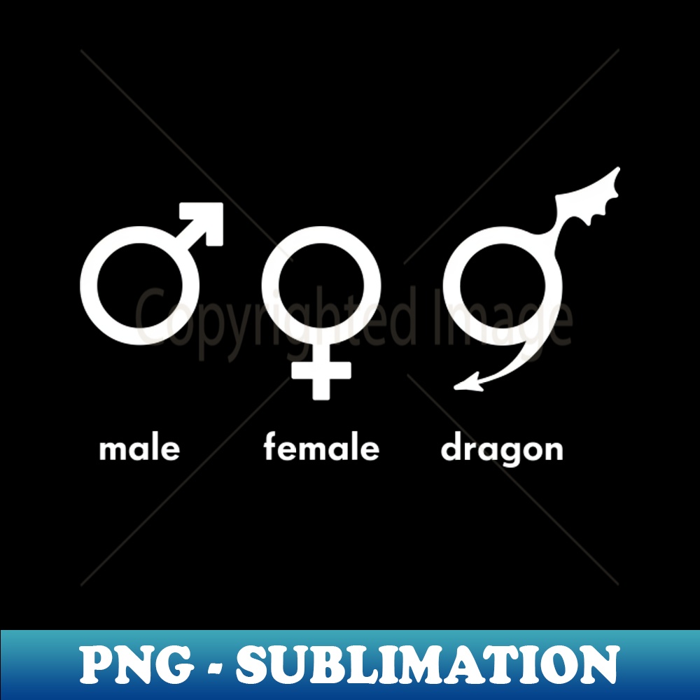 male female dragon - PNG Transparent Sublimation Design | Inspire Uplift