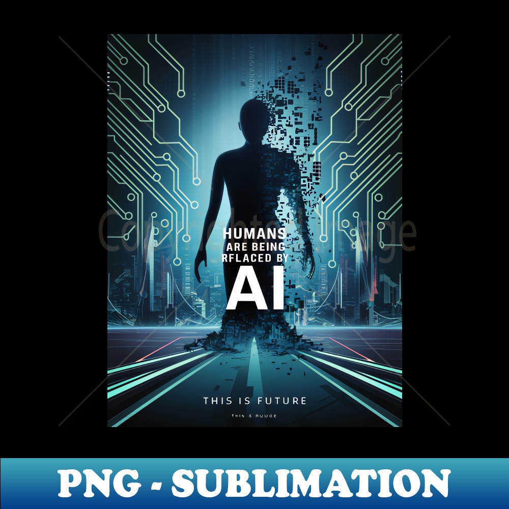 Humans vs AI - PNG Sublimation Digital Download | Inspire Uplift