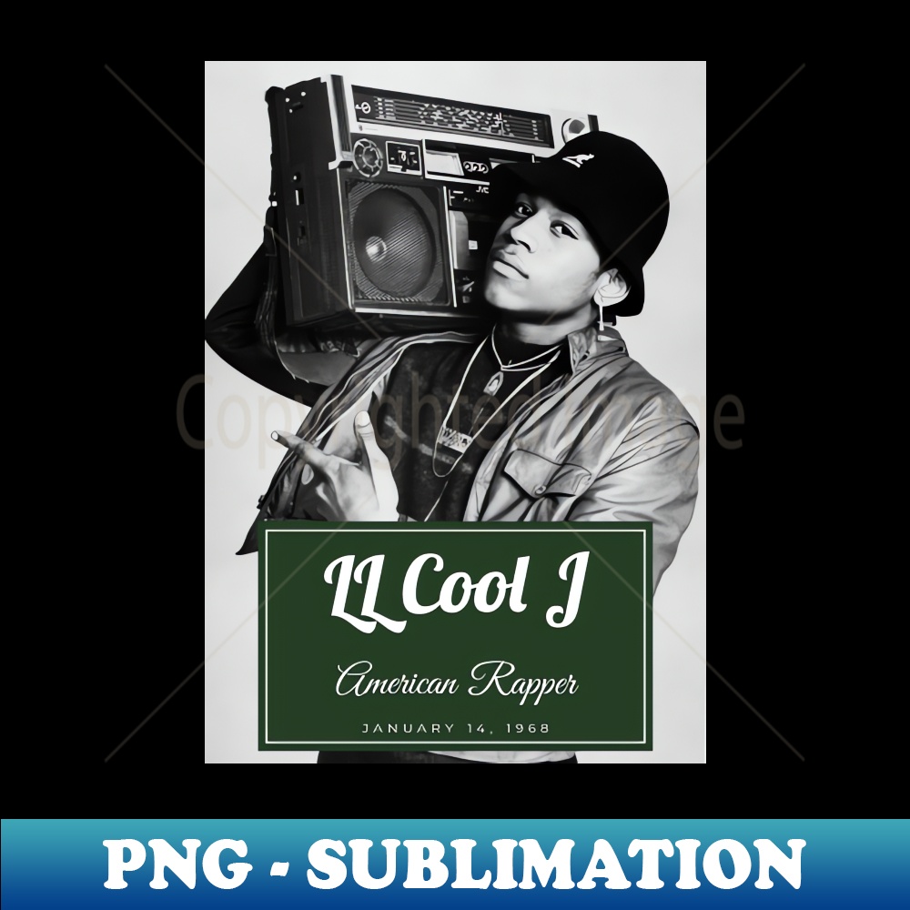 LL Cool J - PNG Transparent Sublimation File | Inspire Uplift