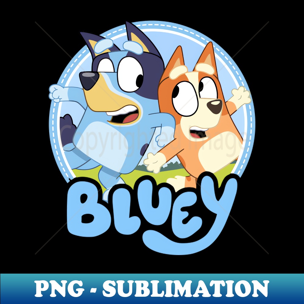 Bluey Logo - Trendy Sublimation Digital Download | Inspire Uplift