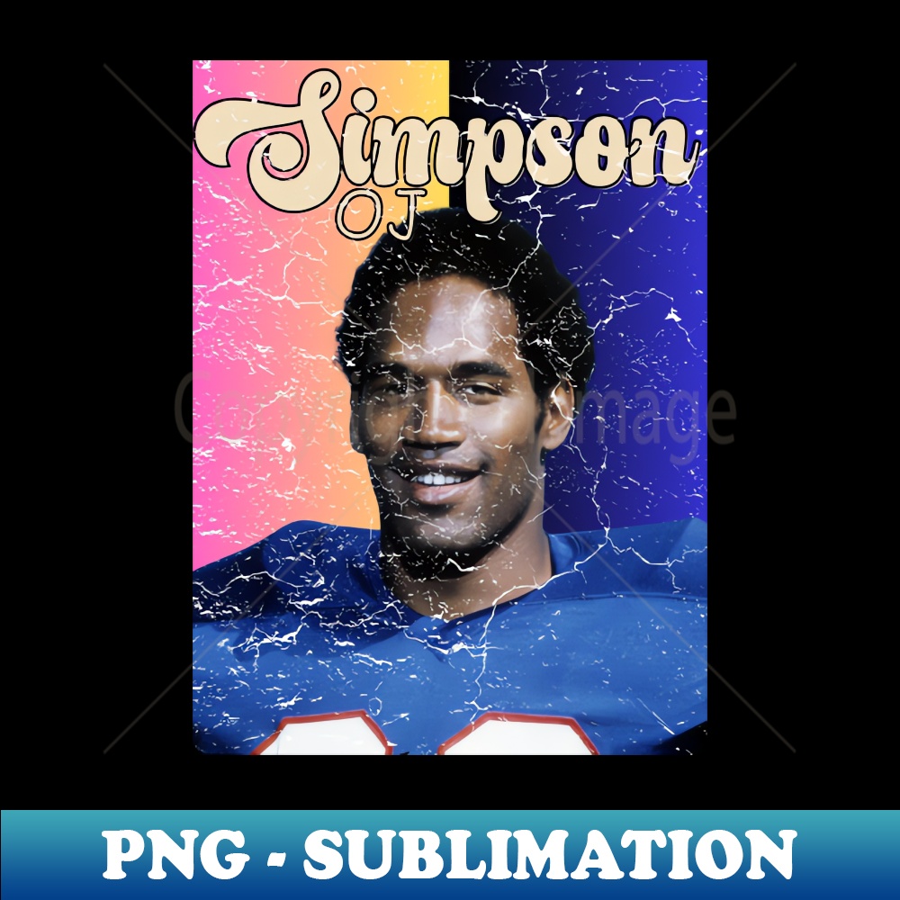 OJ Simpson artwork gift - Instant Sublimation Digital Downlo | Inspire ...