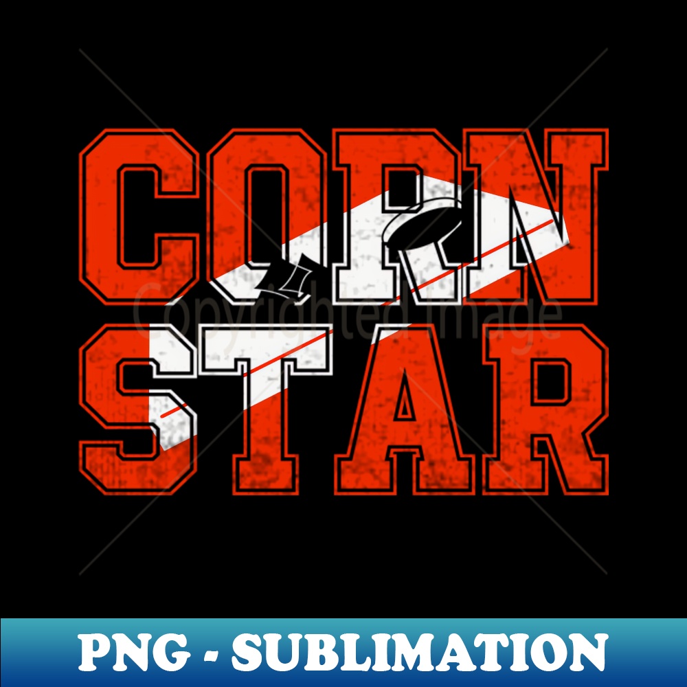 Corn Star Funny Cornhole Player - High-Resolution PNG Sublim | Inspire ...