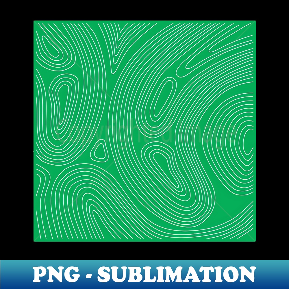Lines On Green - Decorative Sublimation PNG File | Inspire Uplift
