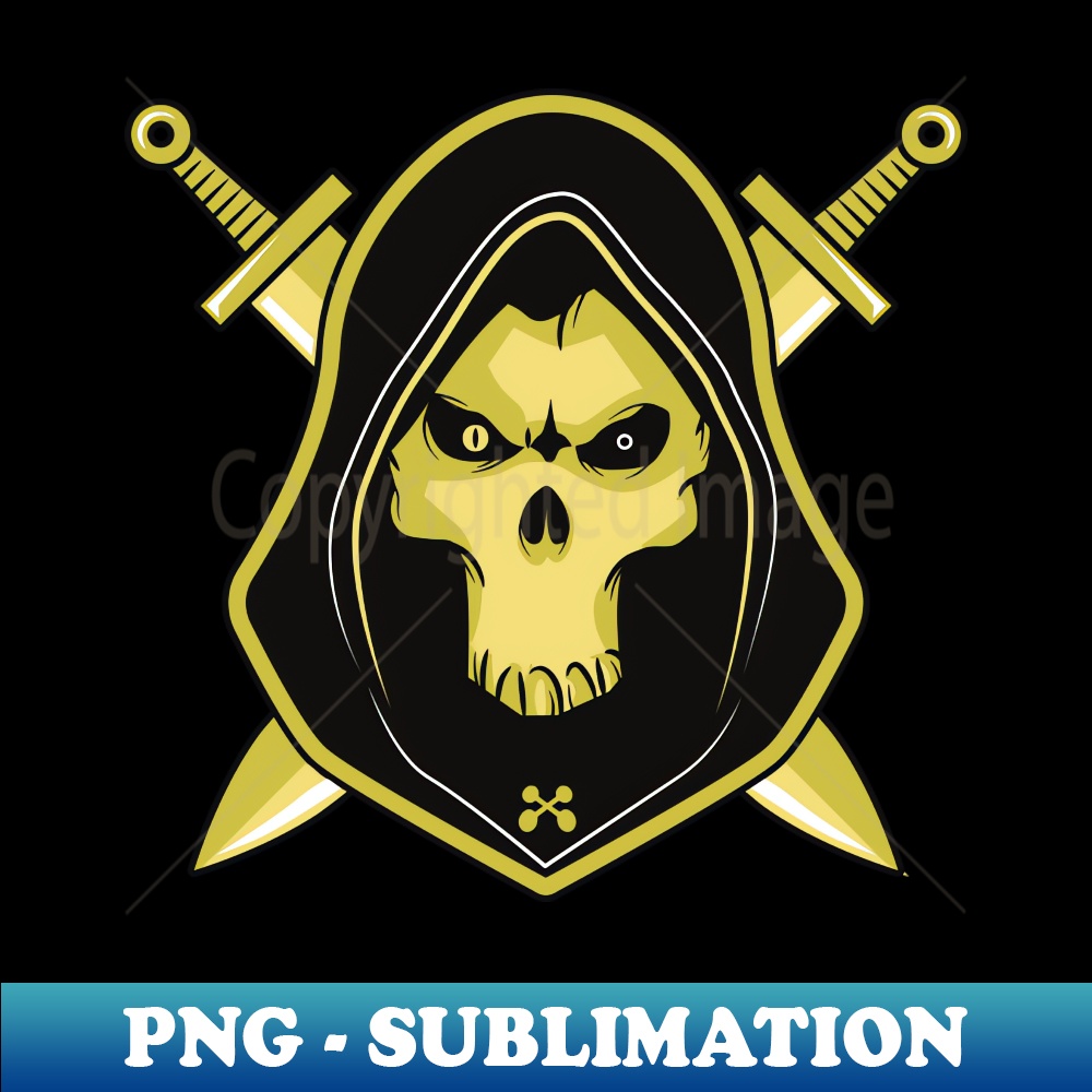 Yellow Skull Skeleton Swordsman Melee Warrior 1 - Vintage Su | Inspire ...