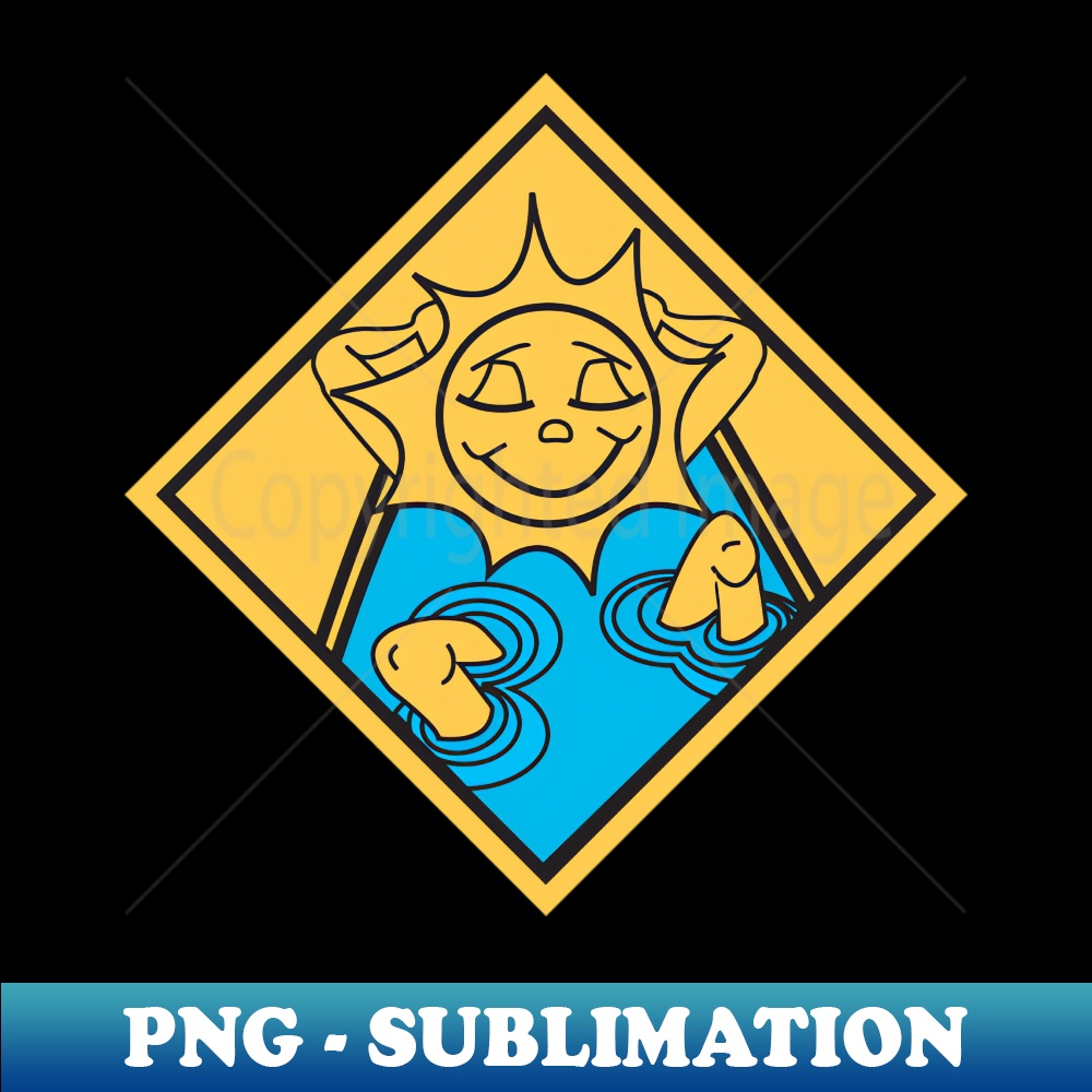 Sun Bather Yield Sign - Premium Sublimation Digital Download | Inspire ...