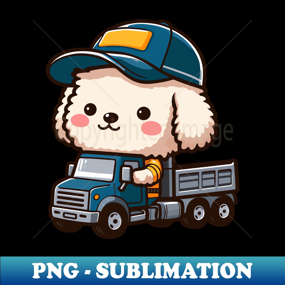 Furry Animal Dog working as truck driver in simple but Cute | Inspire ...