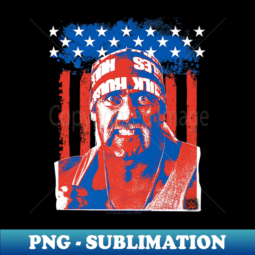 Hulk Hogan Patriotic Americana - Aesthetic Sublimation Digit | Inspire ...