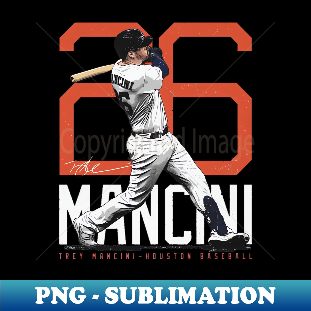 Trey Mancini Houston Bold Number - PNG Transparent Sublimati | Inspire ...