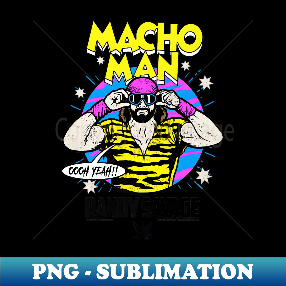 Macho Man Randy Savage Oooh Yeah Comic - Premium PNG Sublima | Inspire ...