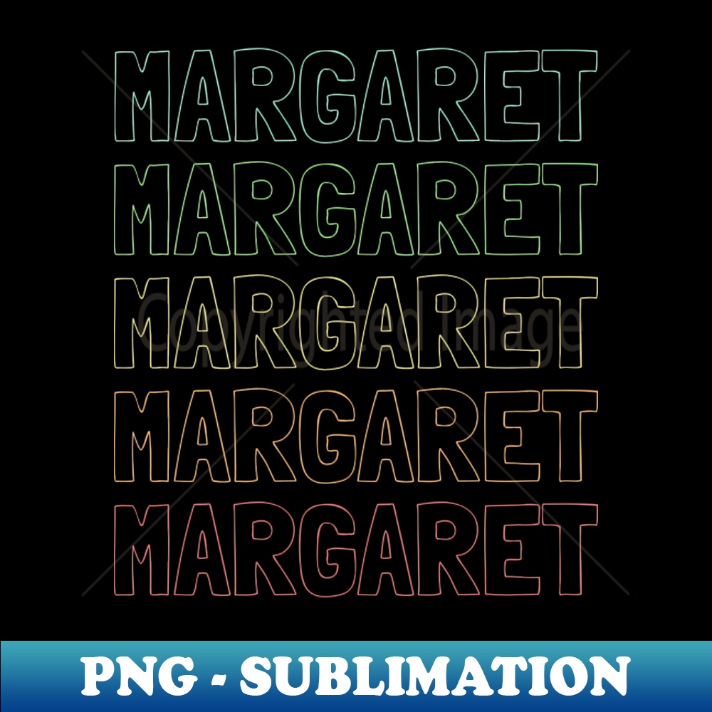 Margaret Name Pattern - PNG Transparent Sublimation File | Inspire Uplift