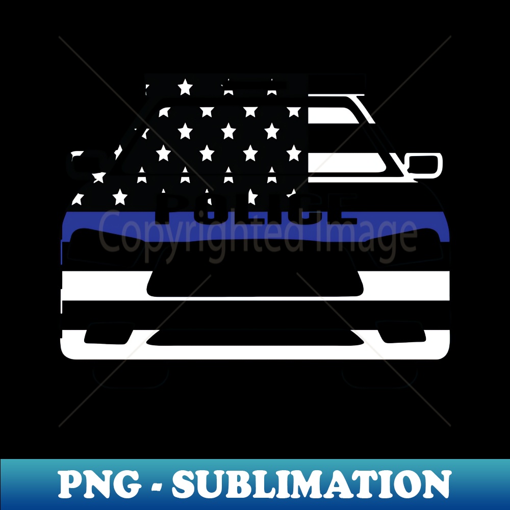American, Police Flag, Police Car - Decorative Sublimation P | Inspire ...