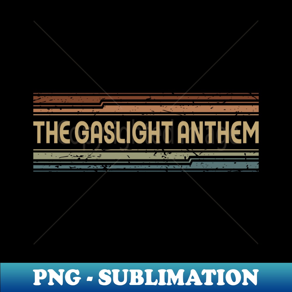 The Gaslight Anthem Retro Lines - PNG Transparent Sublimatio | Inspire ...