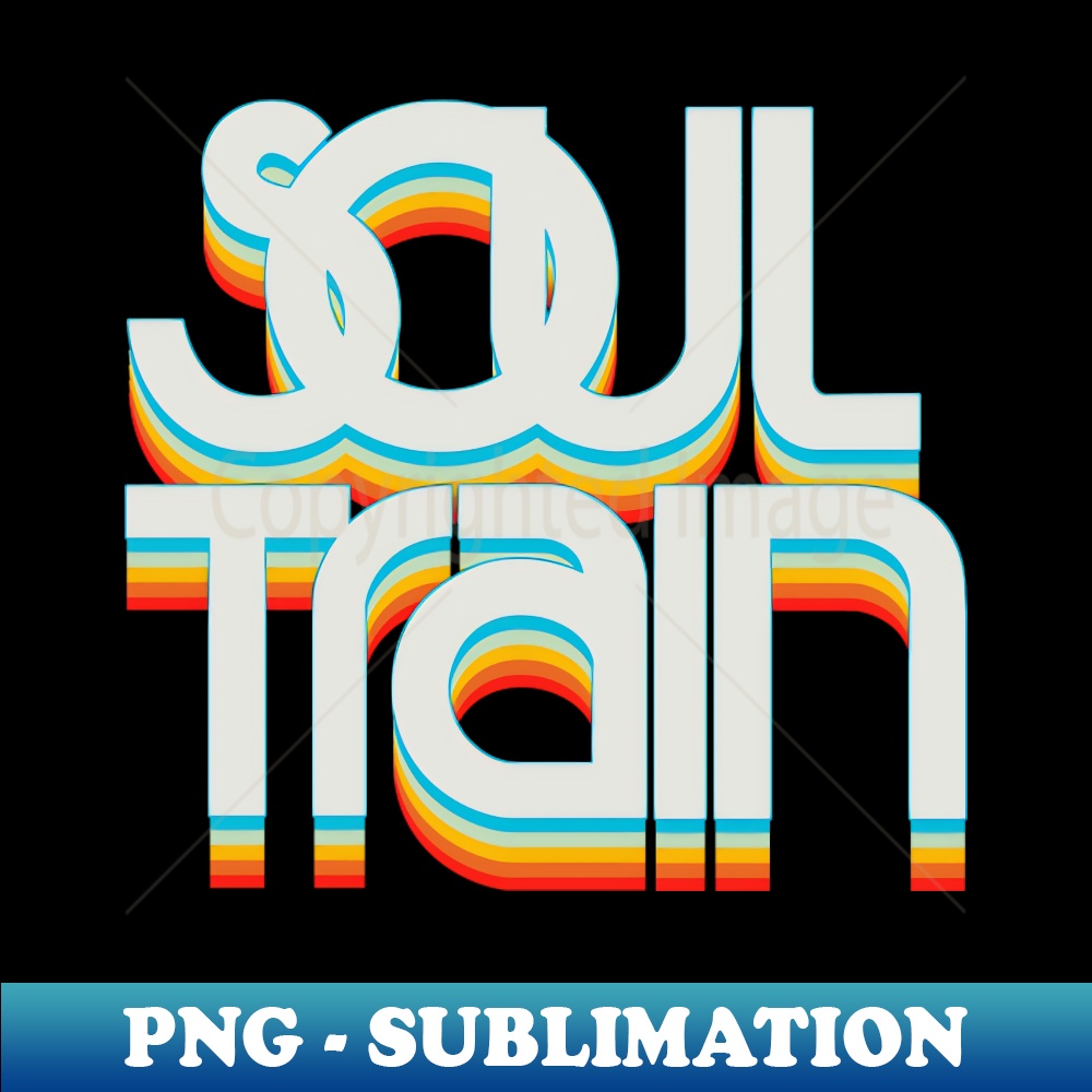 Retro Soul Train Color Blue - Elegant Sublimation PNG Downlo | Inspire ...