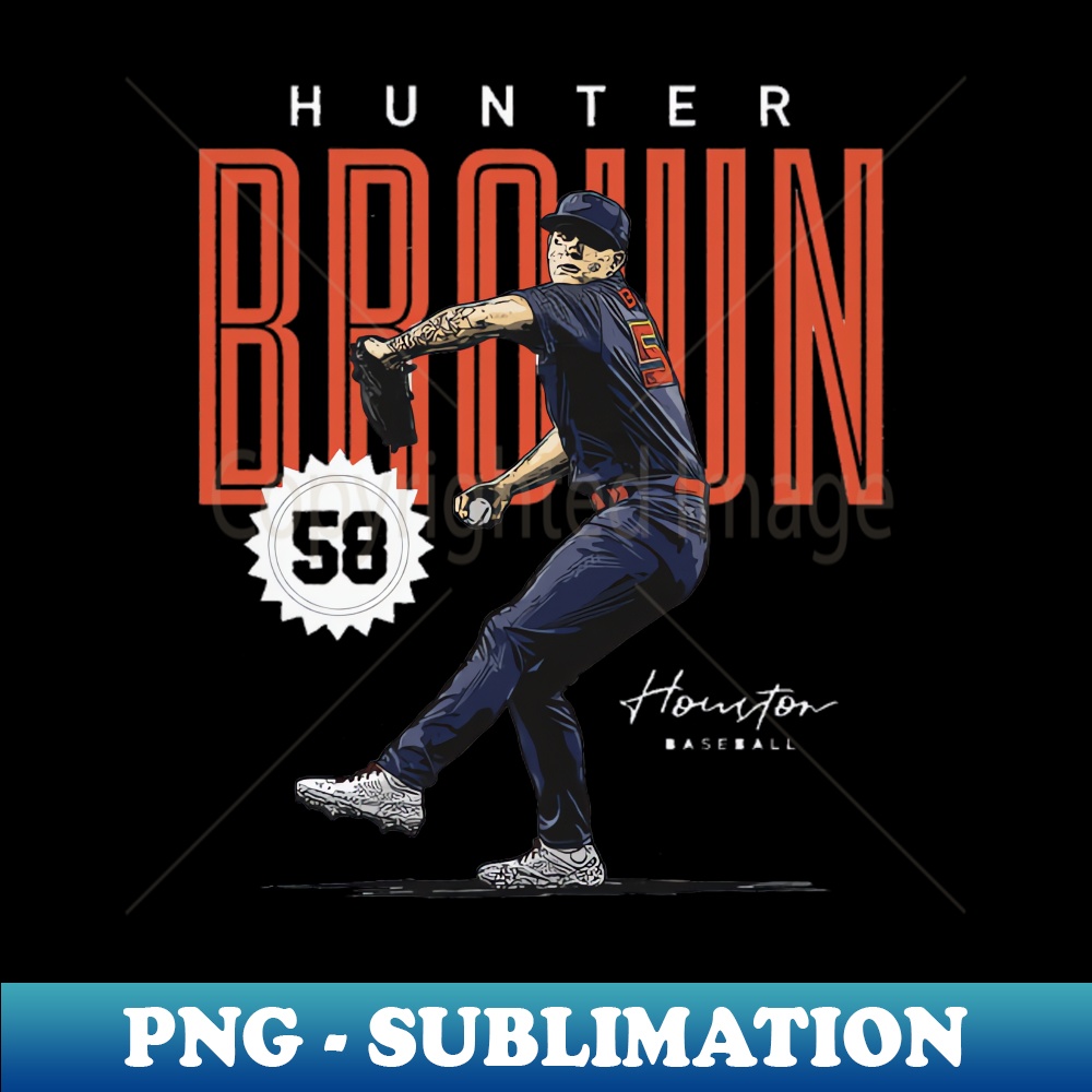 Hunter Brown Houston Card - Instant Sublimation Digital Down | Inspire ...