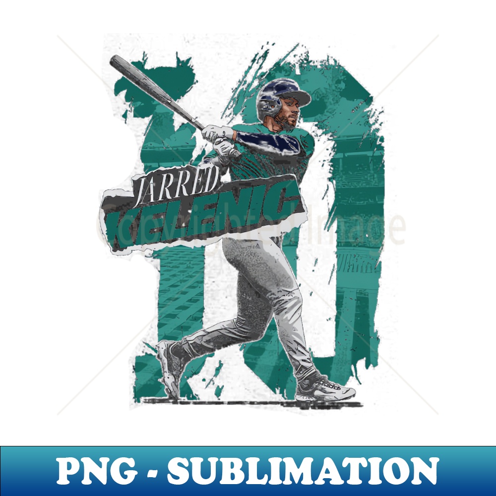 Jarred Kelenic Seattle Rough - PNG Sublimation Digital Downl | Inspire Uplift