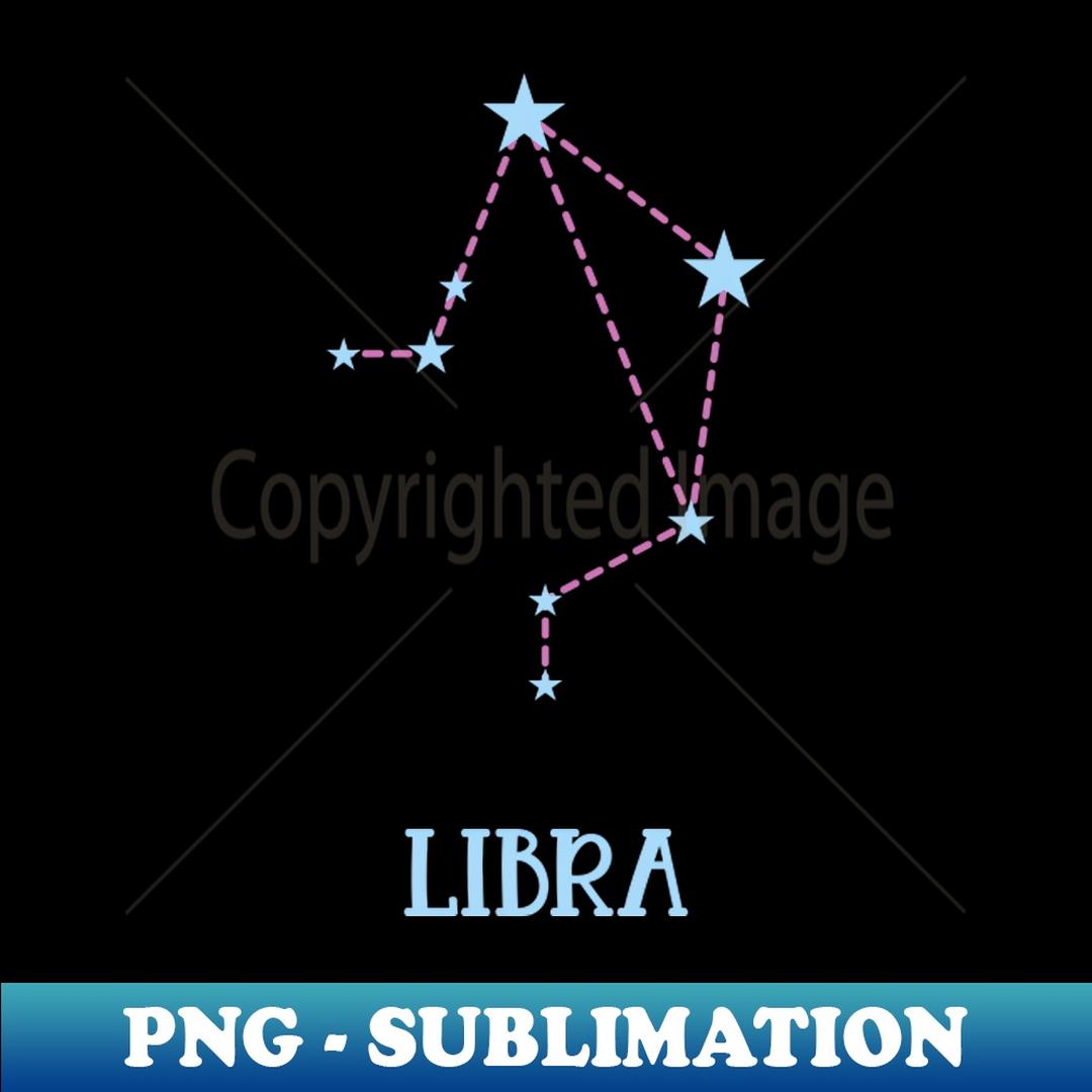 Libra Zodiac Sign Constellation - Signature Sublimation PNG | Inspire ...