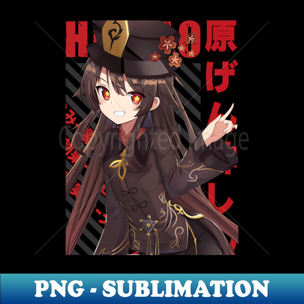 Genshin Impact - Hu Tao - Instant PNG Sublimation Download - | Inspire ...