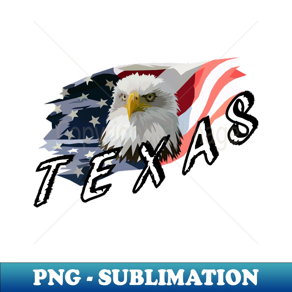 Texas USA Flag and Bald Eagle Bird Raptor - PNG Transparent | Inspire ...