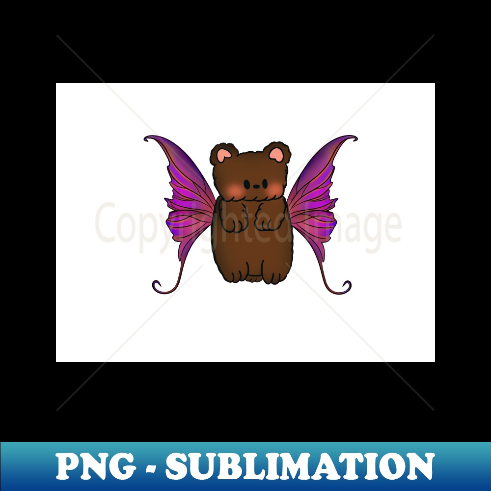 Fairy Teddy Bear with Purple Pink and Orange Wings - Instant | Inspire ...