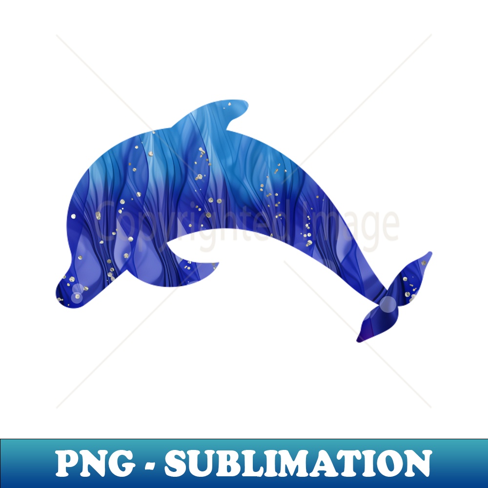 Fantasy dolphin in shades of blue - Unique Sublimation PNG D | Inspire ...