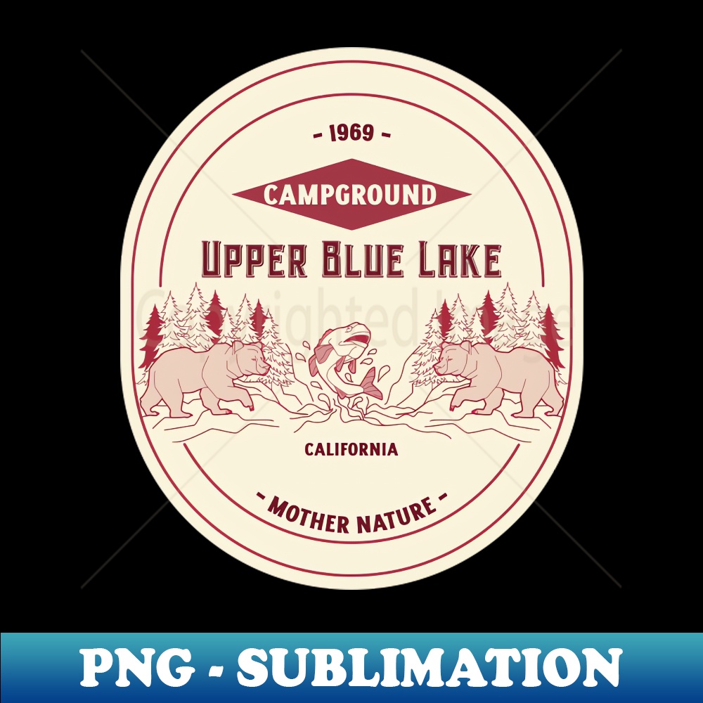 Upper Blue Lake Campground Shirt - High-Resolution PNG Subli | Inspire ...