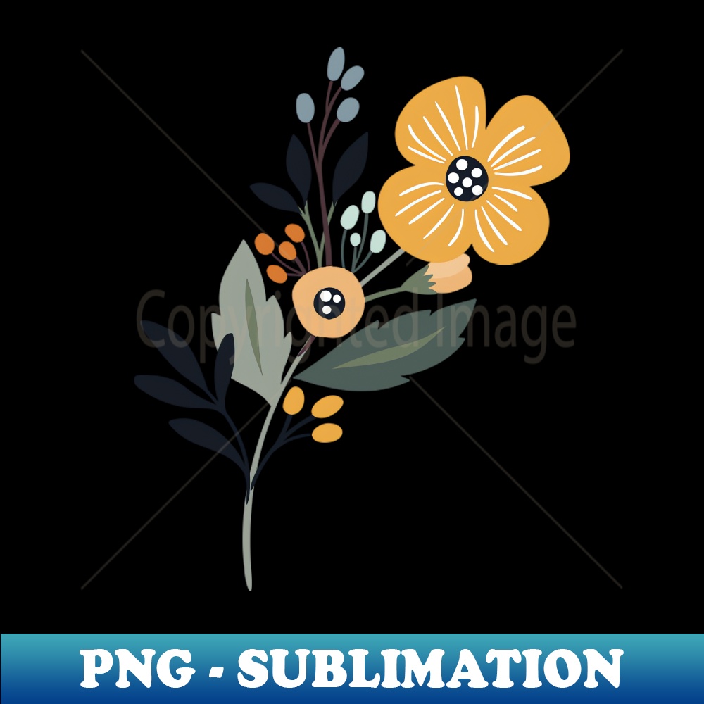 floral - PNG Transparent Sublimation Design - Stunning Subli | Inspire ...