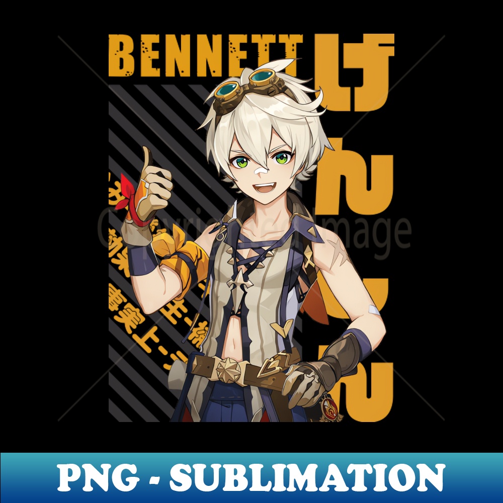 Genshin Impact - Bennett - PNG Transparent Digital Download | Inspire ...