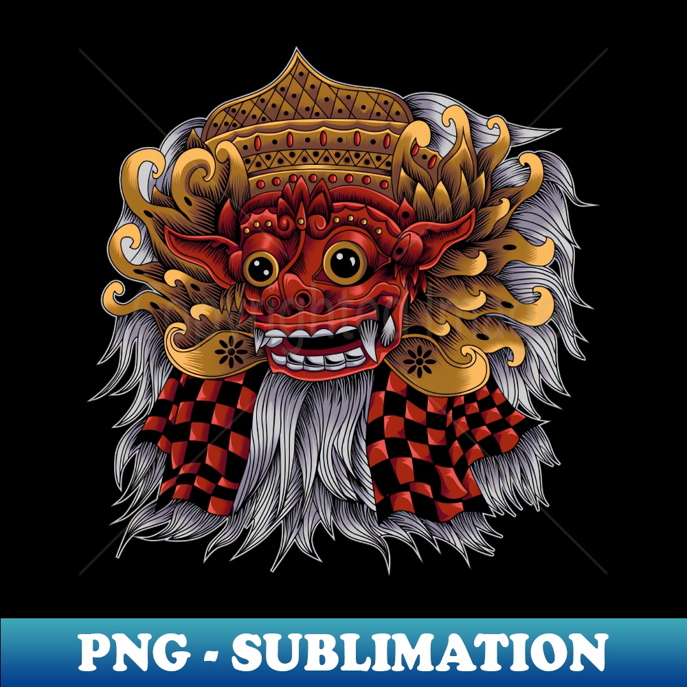 Barong Balinese Culture Mask - PNG Sublimation Digital Downl | Inspire ...