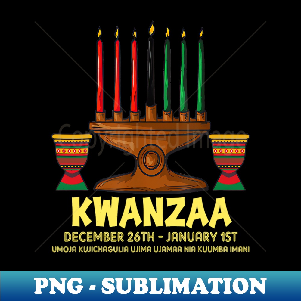 happy kwanzaa kinara candles african american christmas day | Inspire ...