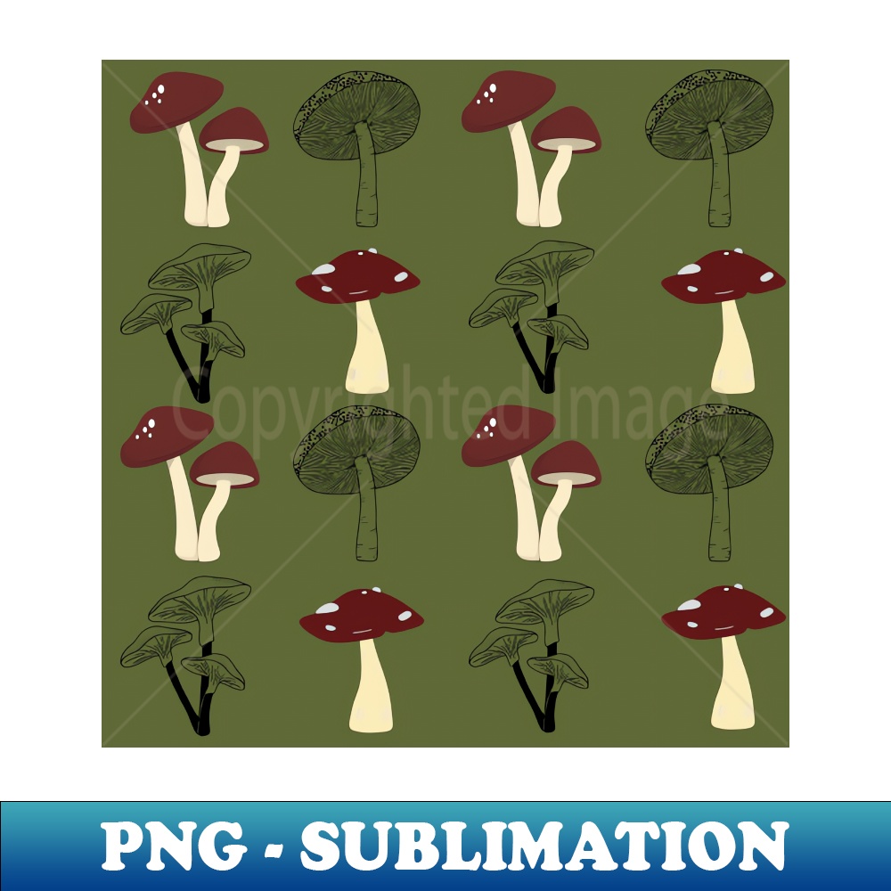 Red Mushroom Pattern - Professional Sublimation Digital Down | Inspire ...