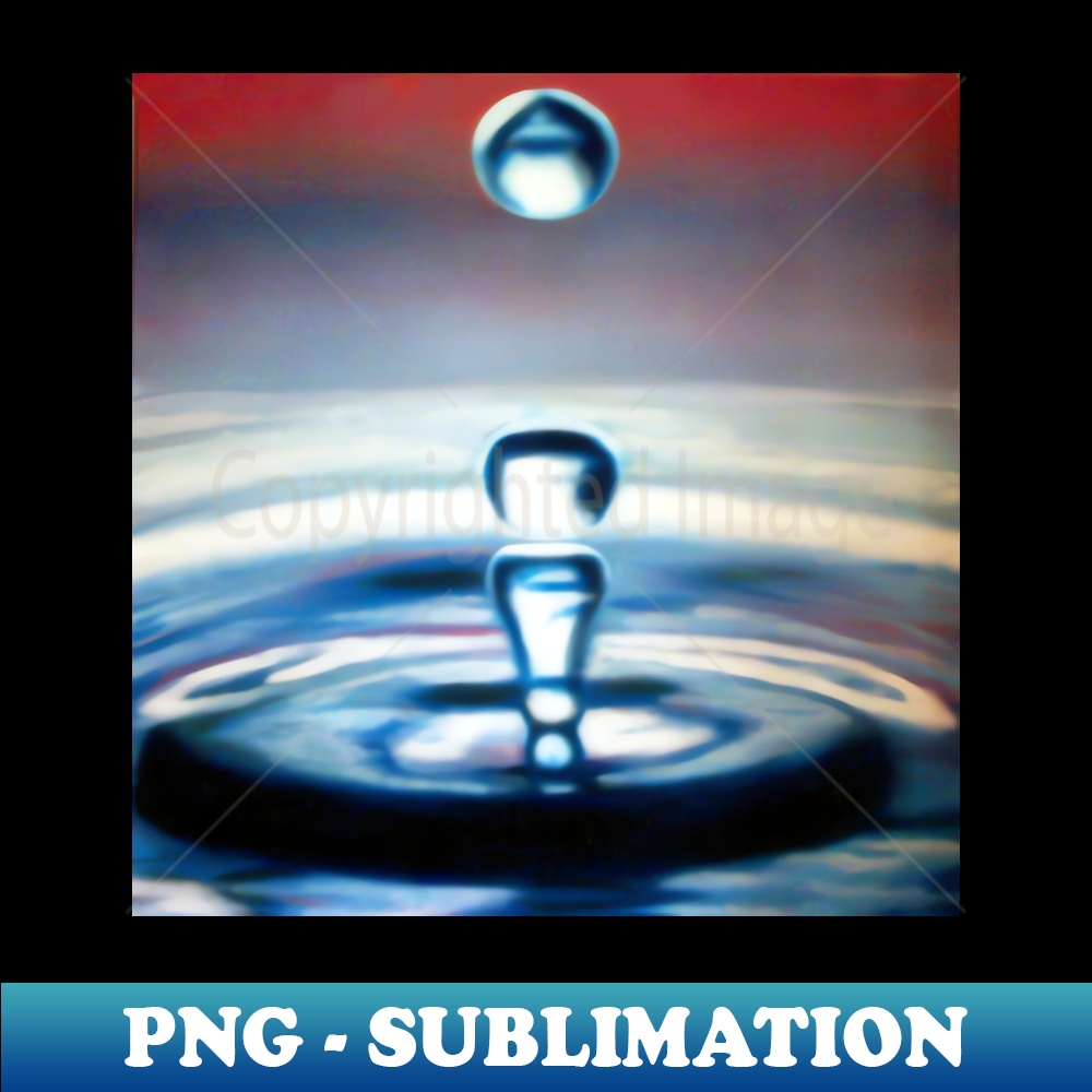 Water drop - blue - Artistic Sublimation Digital File - Add | Inspire ...