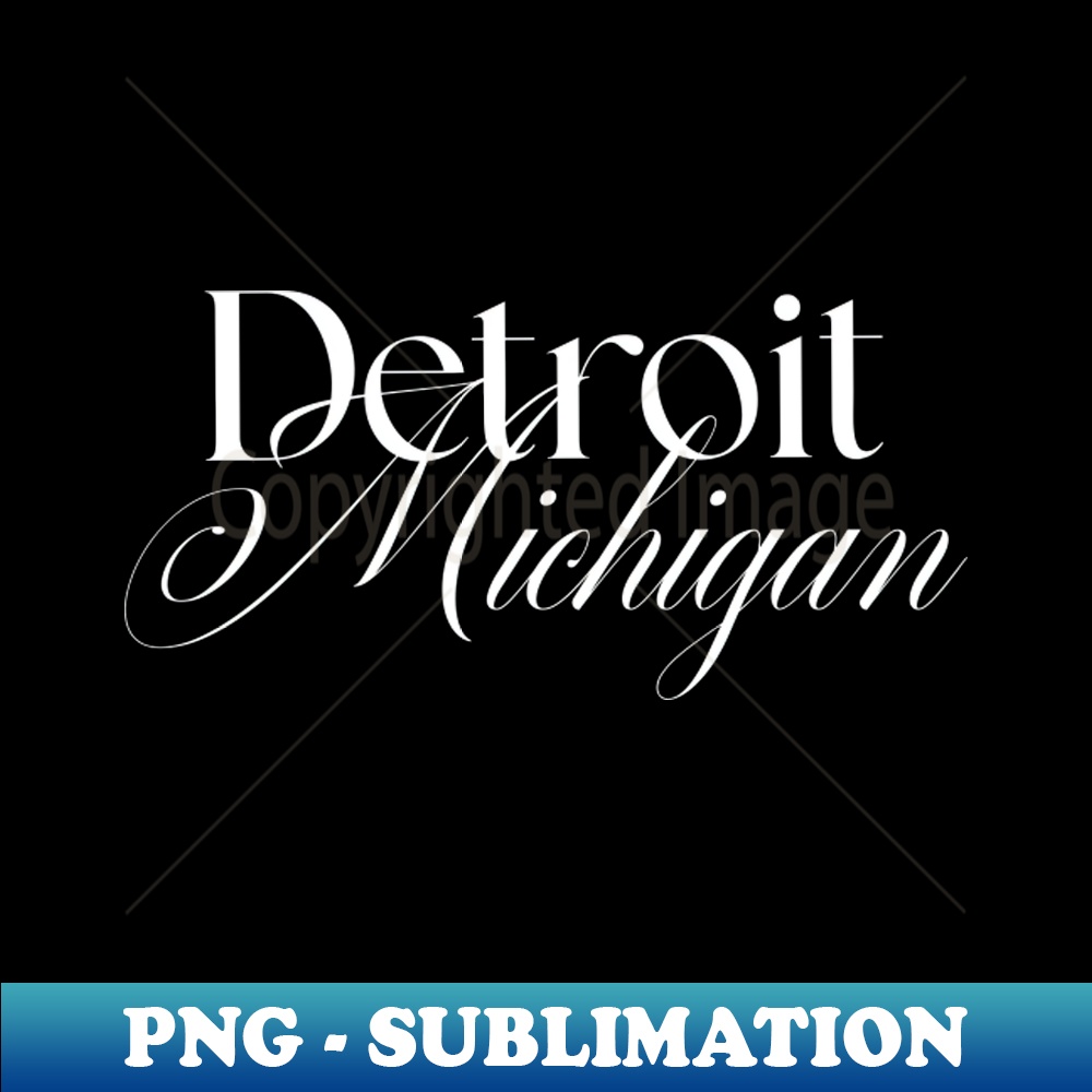Detroit Michigan word design - PNG Transparent Sublimation F | Inspire ...