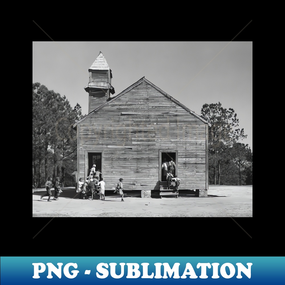 Rural Schoolhouse 1937 Vintage Photo - Retro PNG Sublimation | Inspire ...