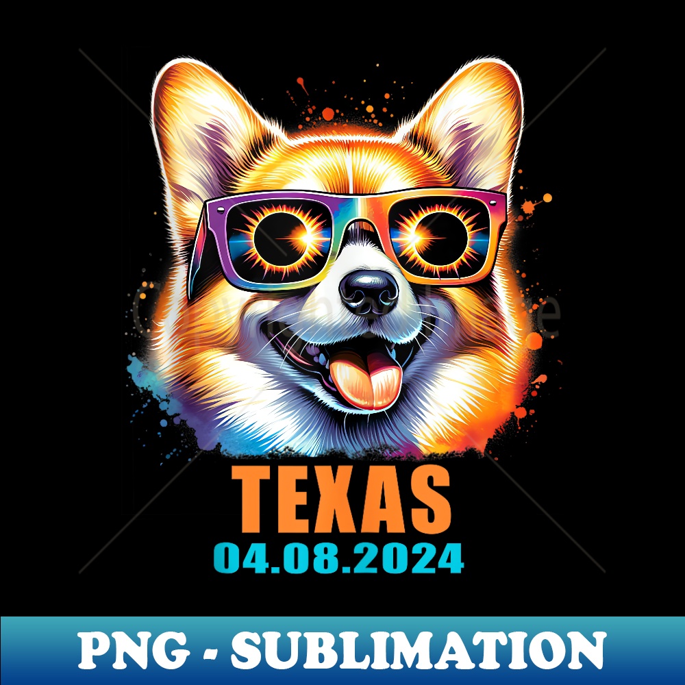 Texas Total Solar Eclipse 2024 Corgi Dog Eclipse Glasses - U | Inspire ...