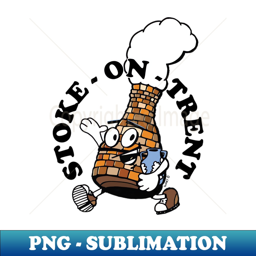 Stoke-On-Trent Bottle Kiln Cartoon - Aesthetic Sublimation D | Inspire ...