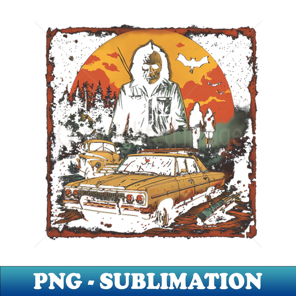 Vintage Halloween Scream Slasher Killer Drawing Painting Hau | Inspire ...