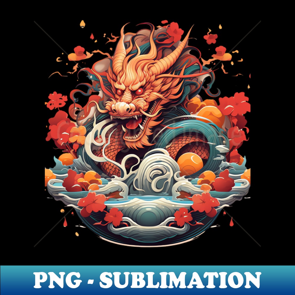 Mystic Dragon of Prosperity - High-Resolution PNG Sublimatio | Inspire ...