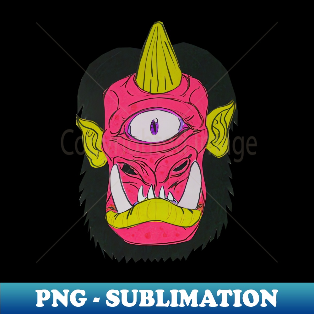 Cyclops Monster Mask Cardboard Papercraft Putrid Pink - Styl | Inspire ...