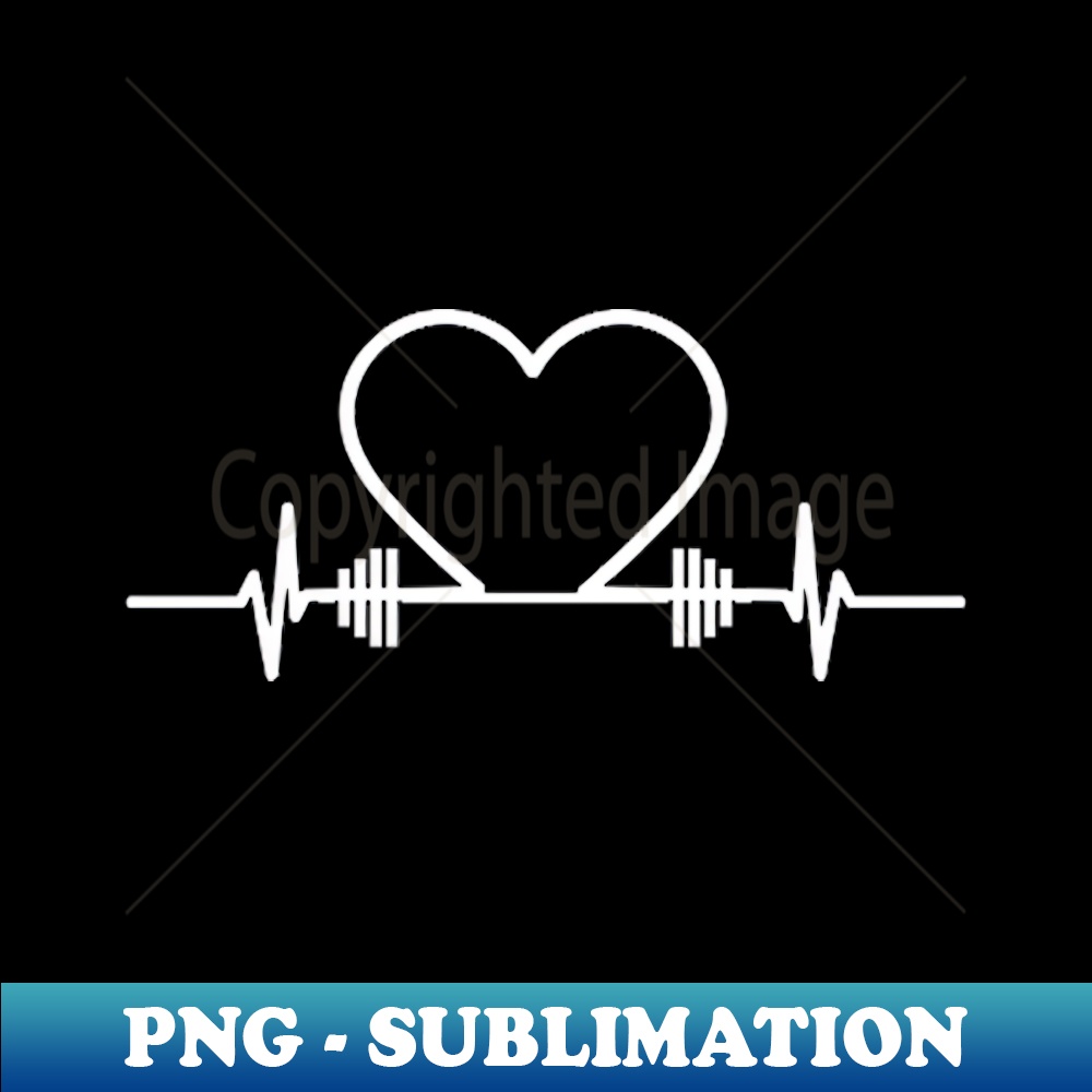 Barbell Heart beat - Unique Sublimation PNG Download - Perfe | Inspire ...